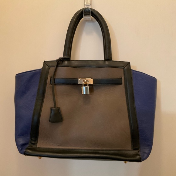 ASOS | Bags | Nwt Asos Oasis Blueblackgrey Color Block Bag | Poshmark